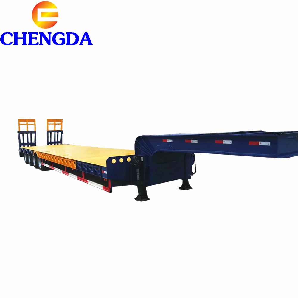 Remolque Lowboy de 80 toneladas de servicio pesado -SHANDONG CHENGDA ...